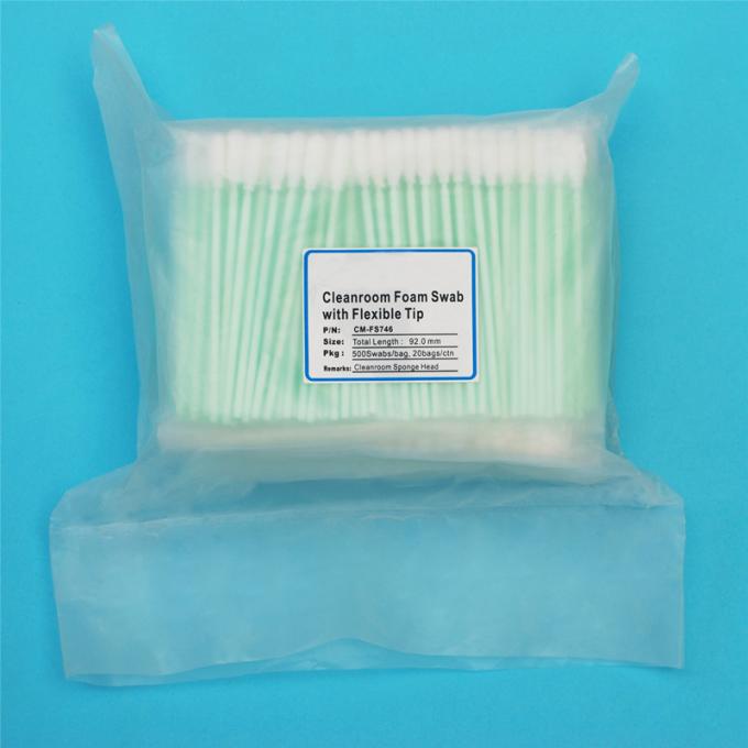 High Absorption Electronic Cleaning Swabs , Durable Foam Tip Cleaning Swabs