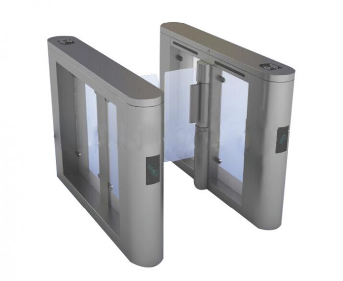 Arc Shaped Speed Gate Turnstile Flap Barrier Gate For Government Offices