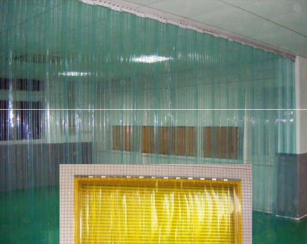 Green Antistatic Vinyl Pvc Curtains ESD Hang Shade For Industry / Cleanroom
