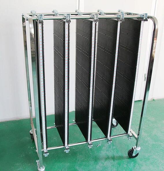 Stainless Steel ESD PCB Storage Trolley Carts Four Wheels Anti Static Workshop
