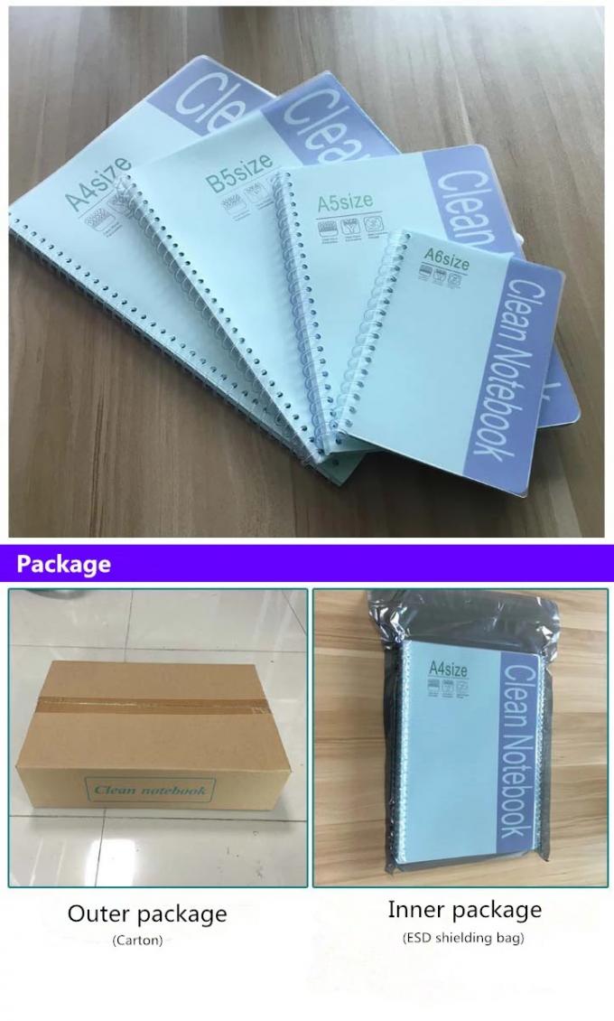 ESD Reading A5 50 Sheets PVC Cover Spiral Cleanroom Notepads