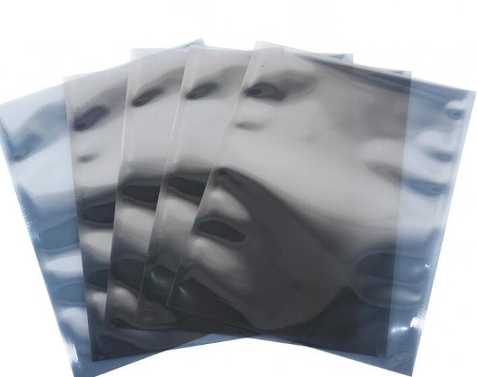 APET / CPP Clear Anti Static Shielding Bags Esd For Electronics 0.075mm