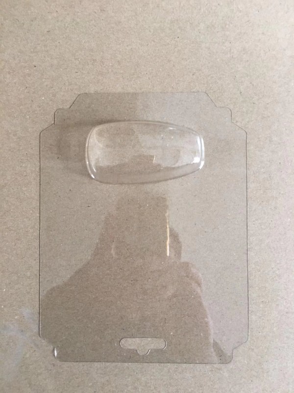 Beautiful Designed Plastic Blister Box Ageing Resistant Clear / Black Color